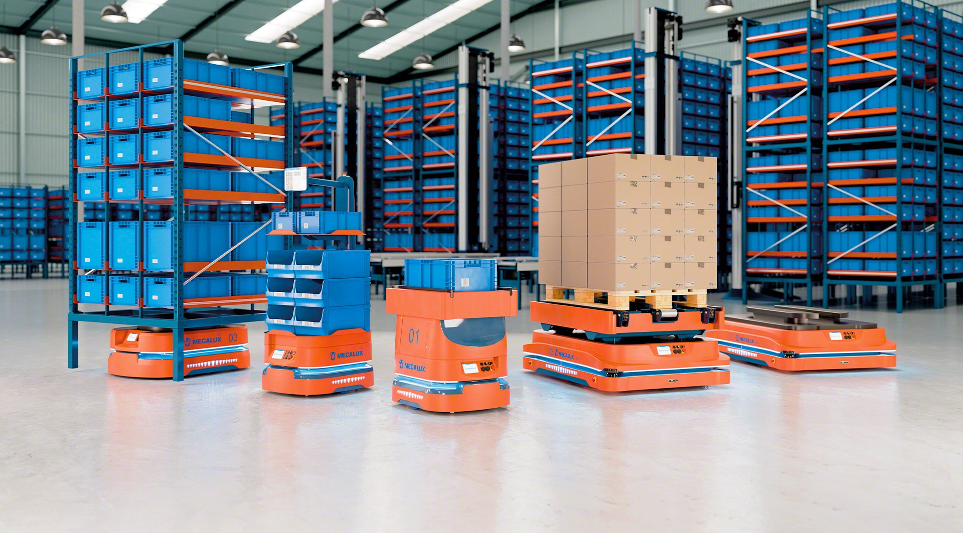 Robots móviles autónomos (AMR) - Mecalux.com.ar